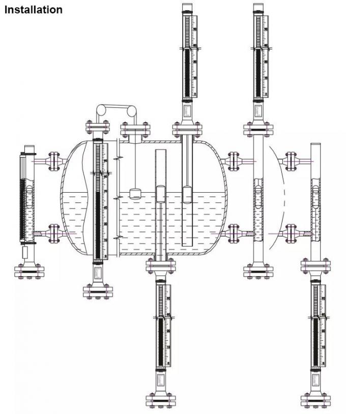 Indikator Level Tangki Minyak Indikator Level Air